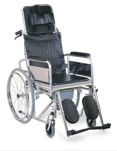 High Back Commode Wheelchair - EveryMedical